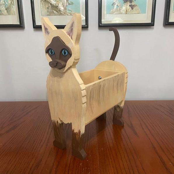 Siamese Cat Flower Pot(apricot) – Cafmelo